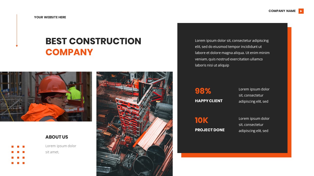 Constructor - Construction Google Slides, Presentation Templates ...