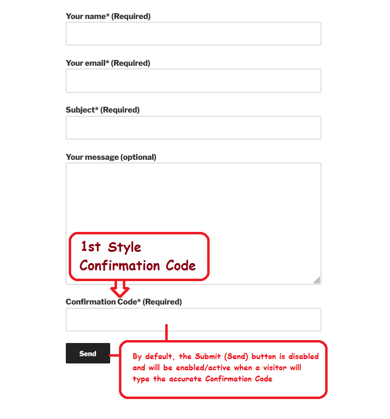 Contact Form 7 Confirmation Code - For Each Submission will Require a ...