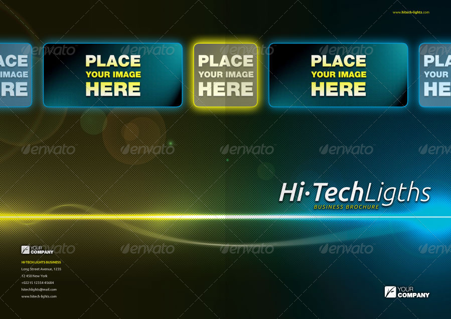 Hi-Tech Lights Business Brochure, Print Templates | GraphicRiver
