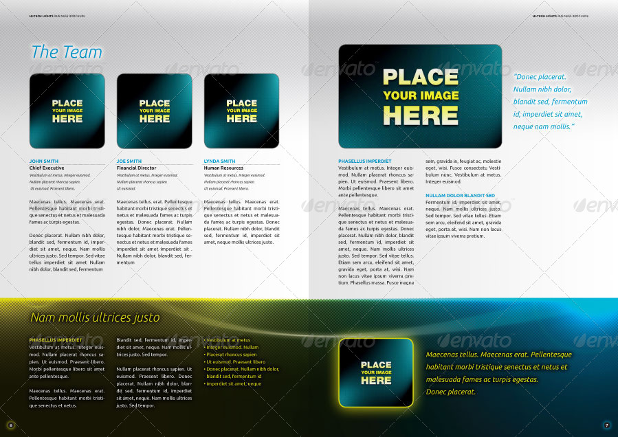 Hi-Tech Lights Business Brochure, Print Templates | GraphicRiver