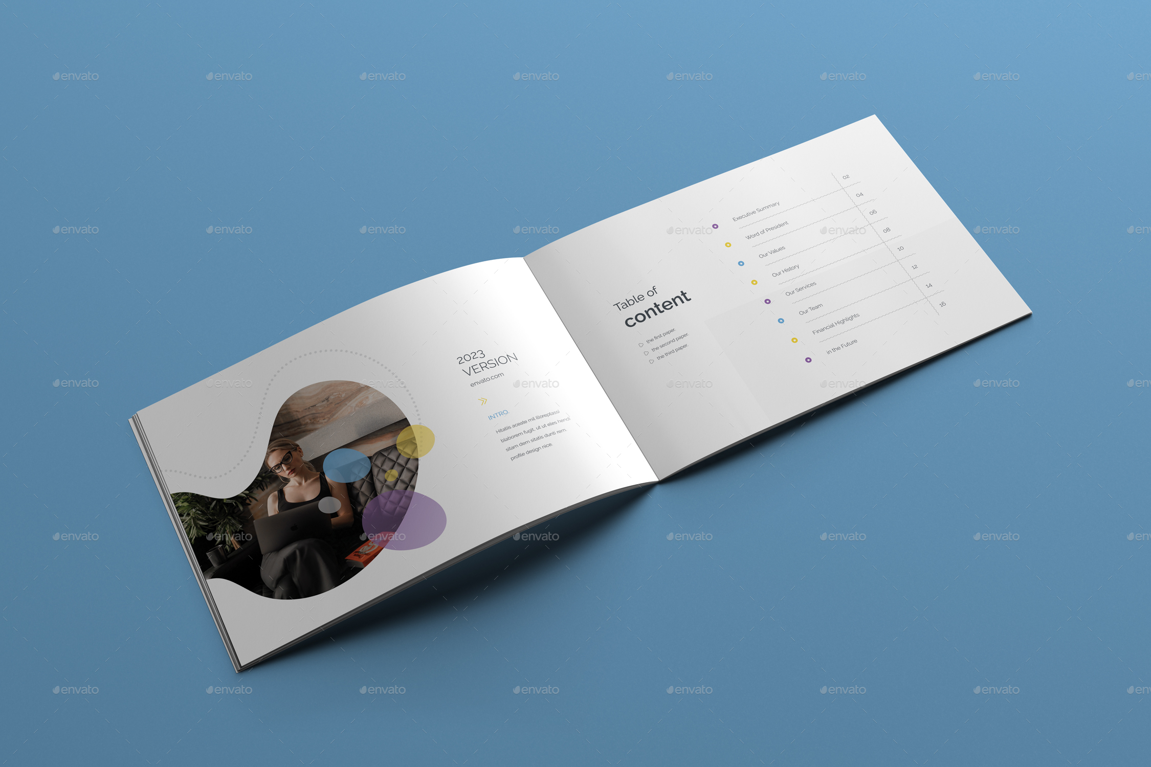 Company Profile Landscape, Print Templates | GraphicRiver