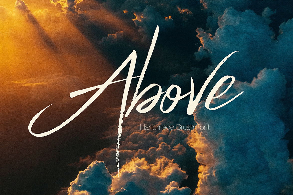 Above SVG Brush Script, Fonts | GraphicRiver