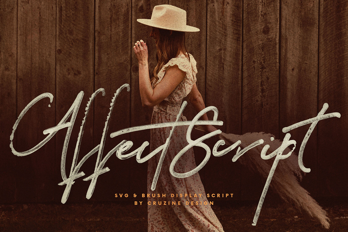 Affect SVG Brush Script, Fonts | GraphicRiver