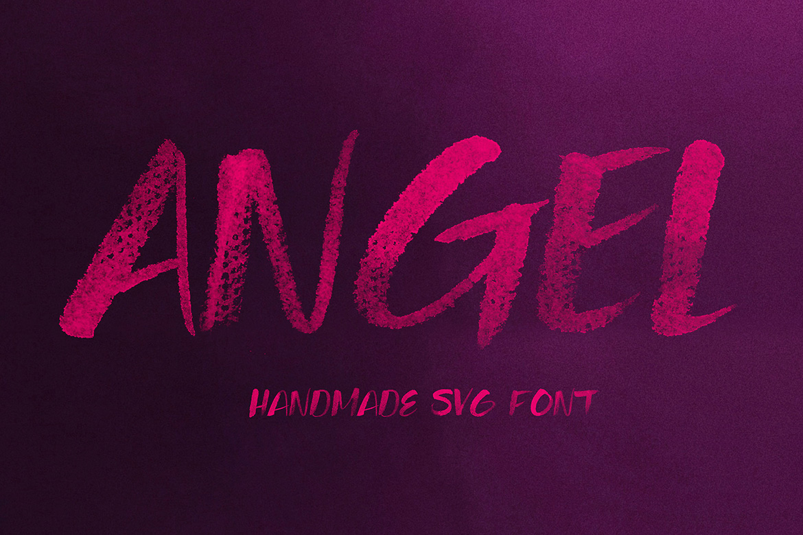 Angel Svg Brush Font, Fonts | GraphicRiver