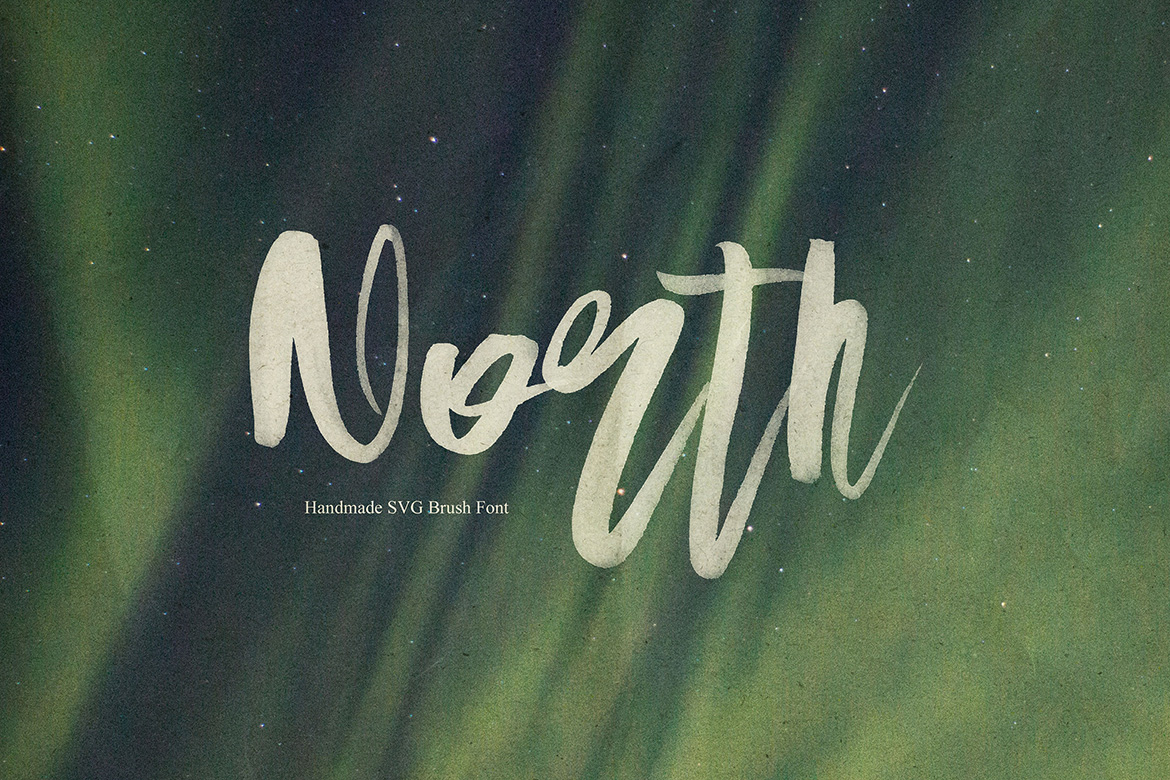 North SVG Bold Brush Script, Fonts | GraphicRiver