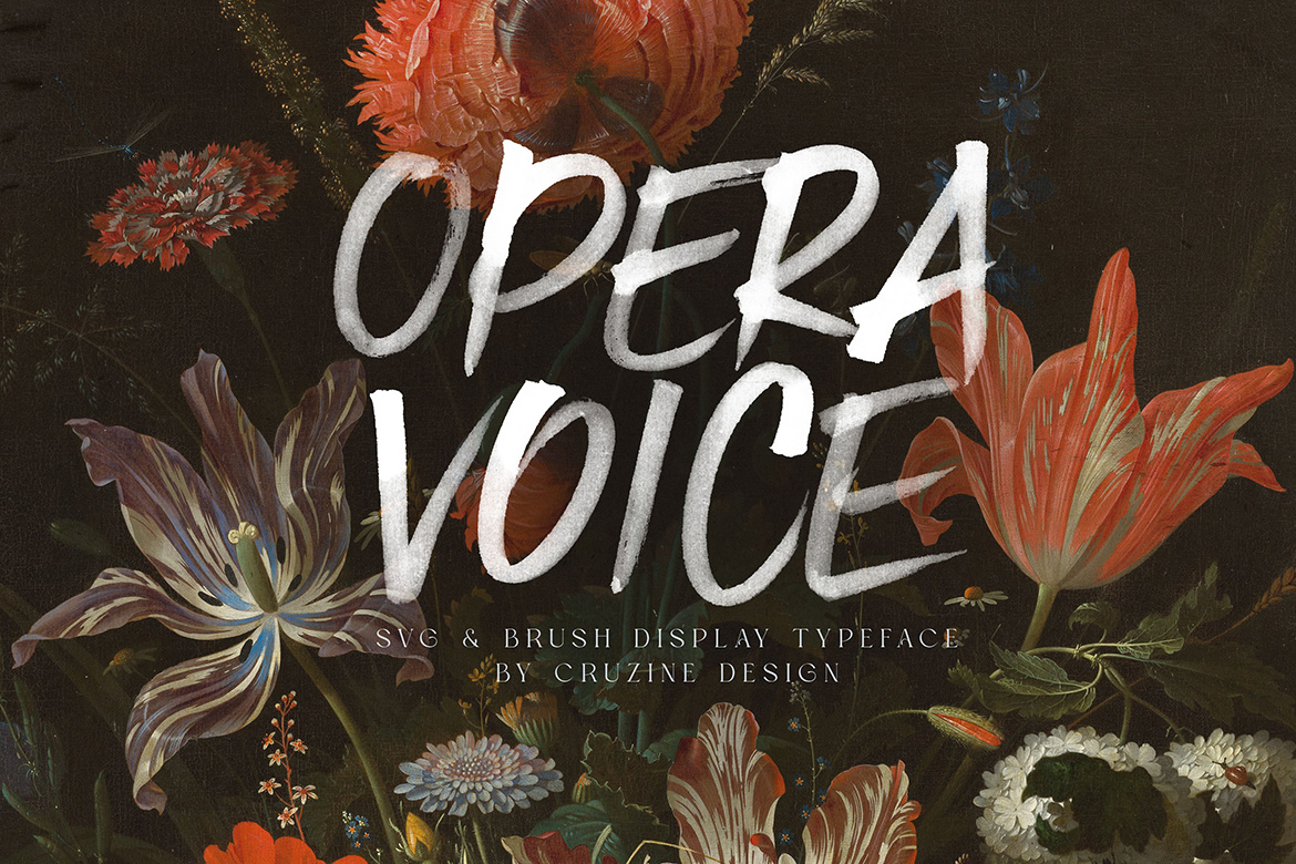Opera Voice SVG Brush Font, Fonts | GraphicRiver
