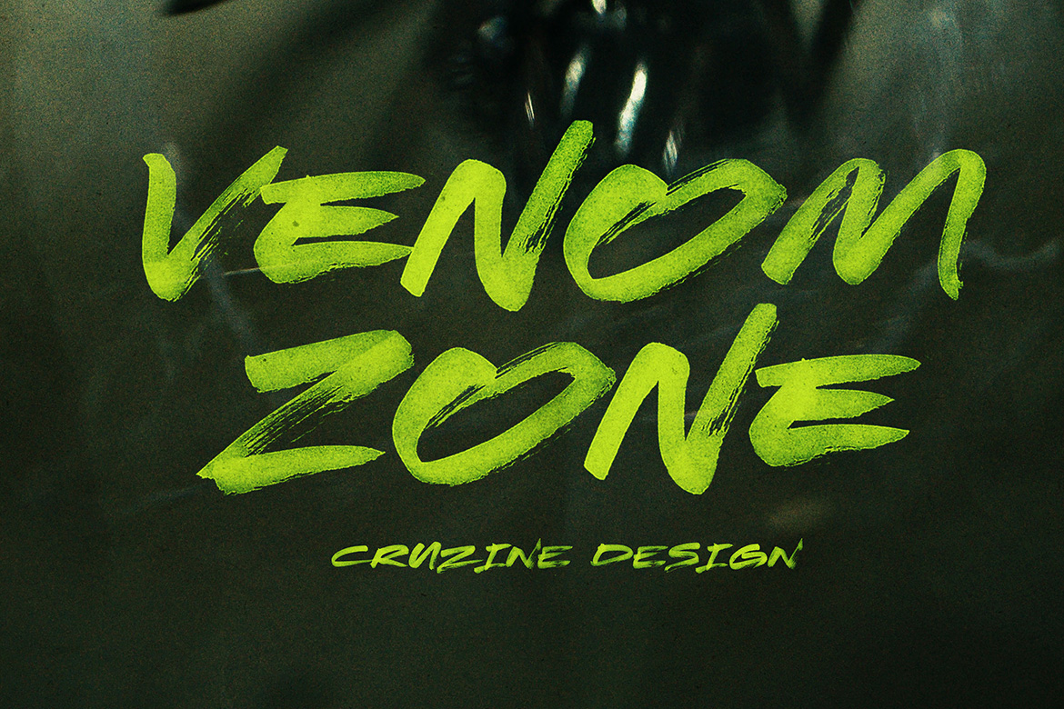 Venom Zone SVG Brush Font, Fonts | GraphicRiver