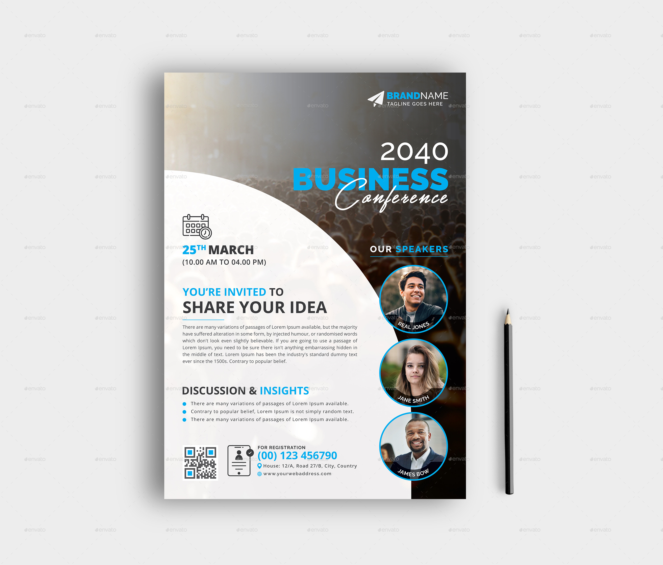 Conference Flyer, Print Templates | GraphicRiver