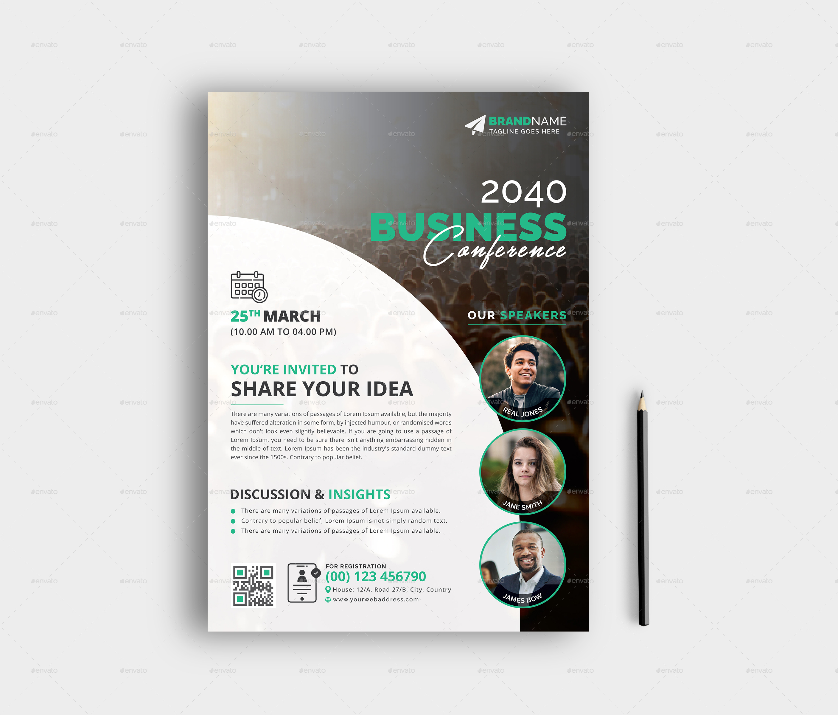 Conference Flyer, Print Templates | GraphicRiver