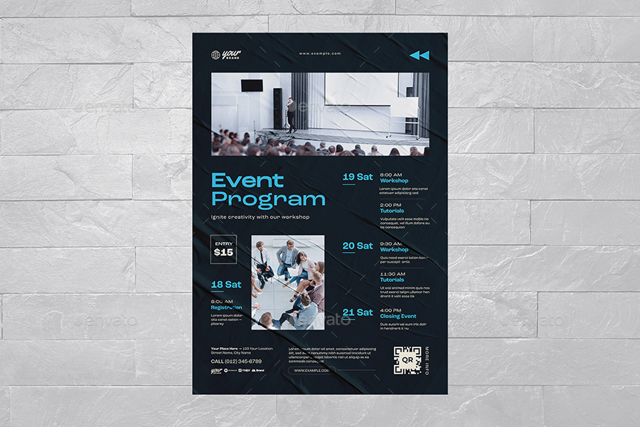 Event Program Flyer Template, Print Templates | GraphicRiver