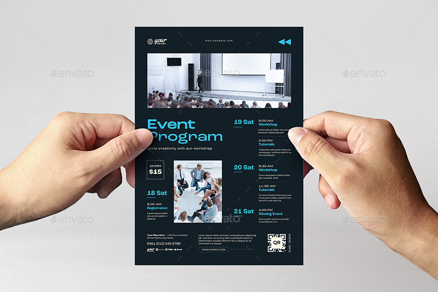 Event Program Flyer Template, Print Templates | GraphicRiver