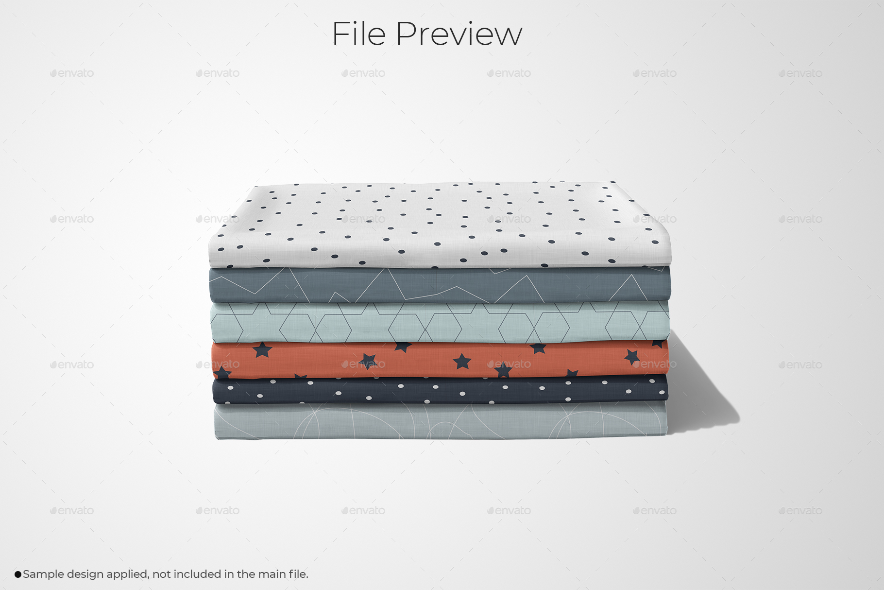 Folded Fabric Stack Mockup Set, Graphics | GraphicRiver