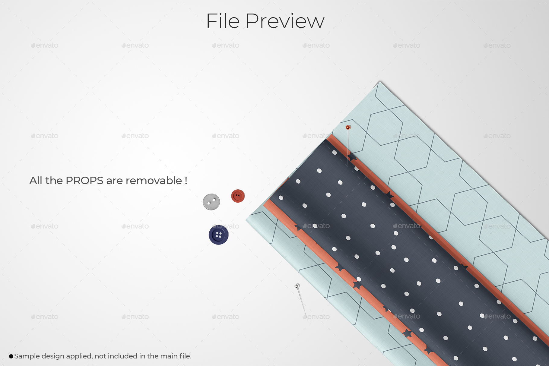 Folded Fabric Stack Mockup Set, Graphics | GraphicRiver