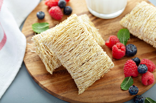 Large shredded wheats Stock Photo by fahrwasser | PhotoDune
