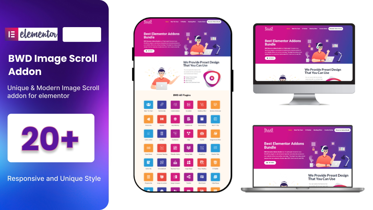 BWD Elementor addons bundle by BestWpDeveloper | CodeCanyon
