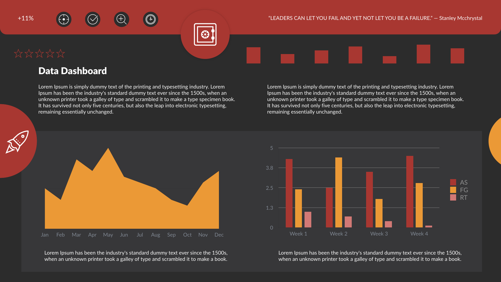 Progress Dashboards Keynote Presentation Template, Presentation Templates