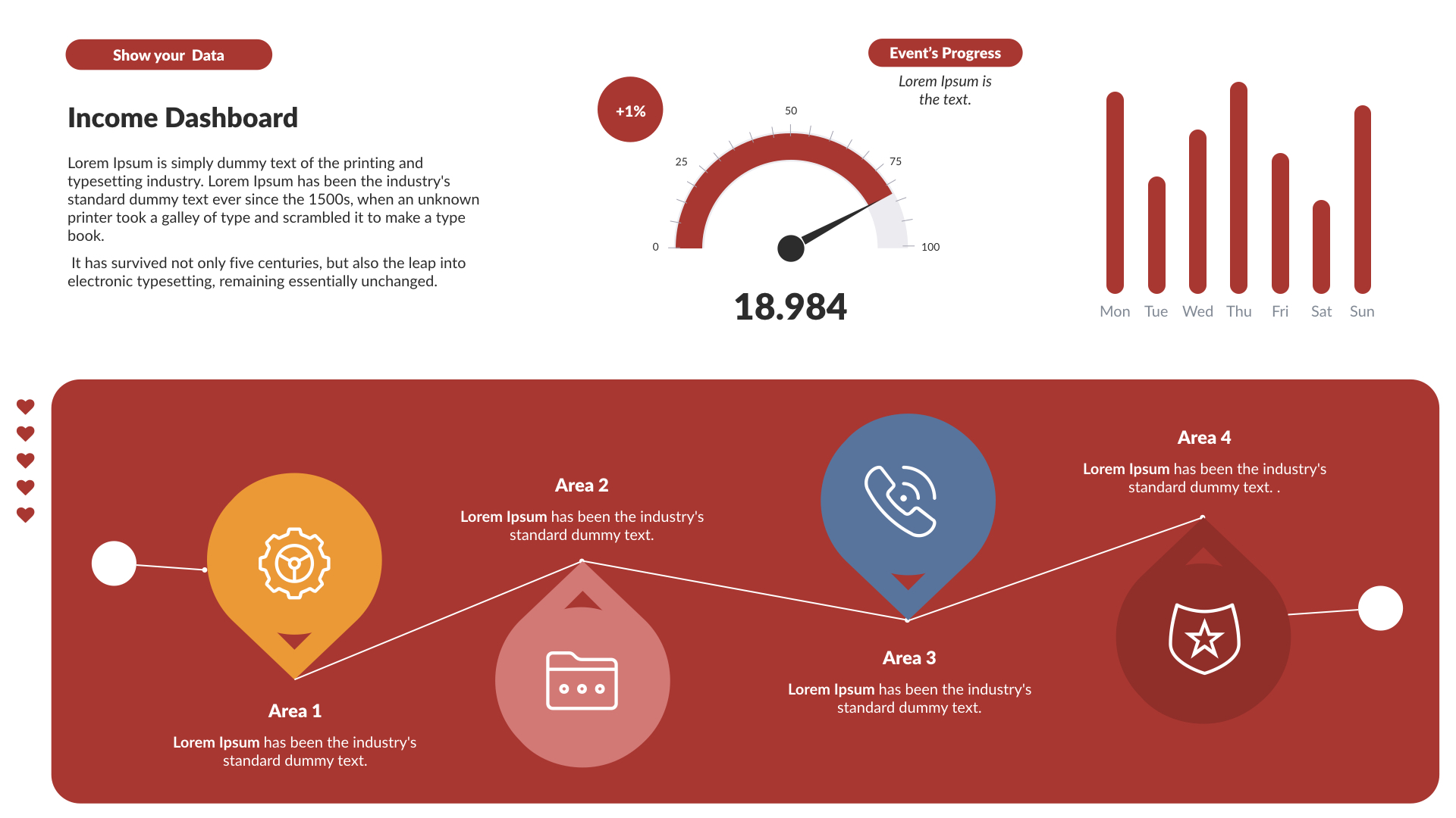 Progress Dashboards Keynote Presentation Template, Presentation Templates