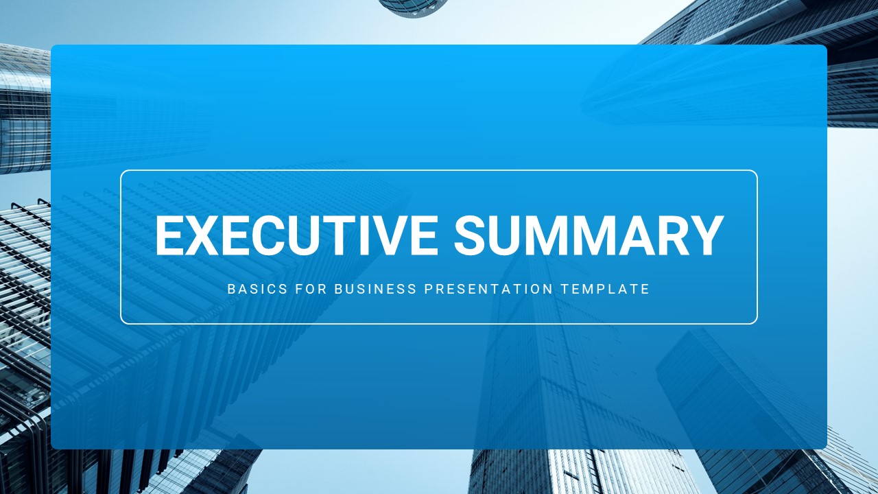 Executive Summary PowerPoint Presentation Template Designs ...