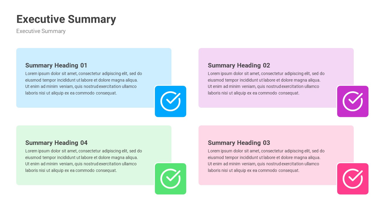 Executive Summary PowerPoint Presentation Template Designs ...
