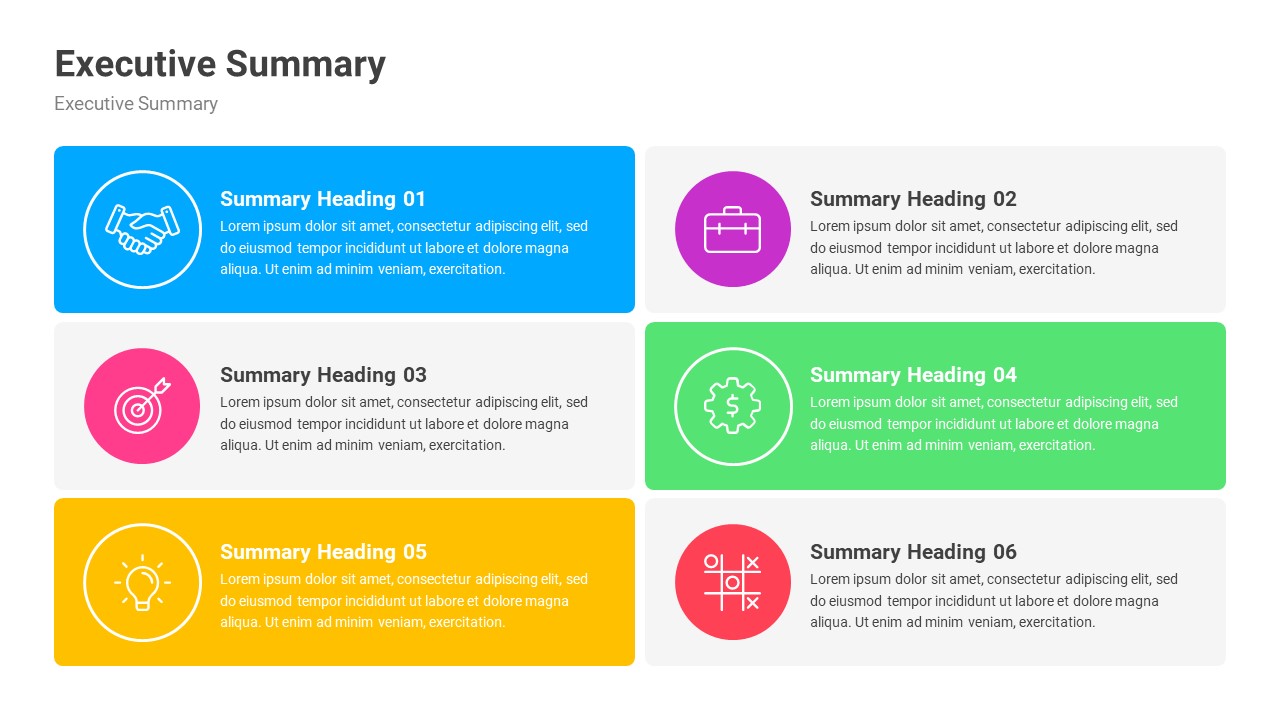 Executive Summary PowerPoint Presentation Template Designs ...