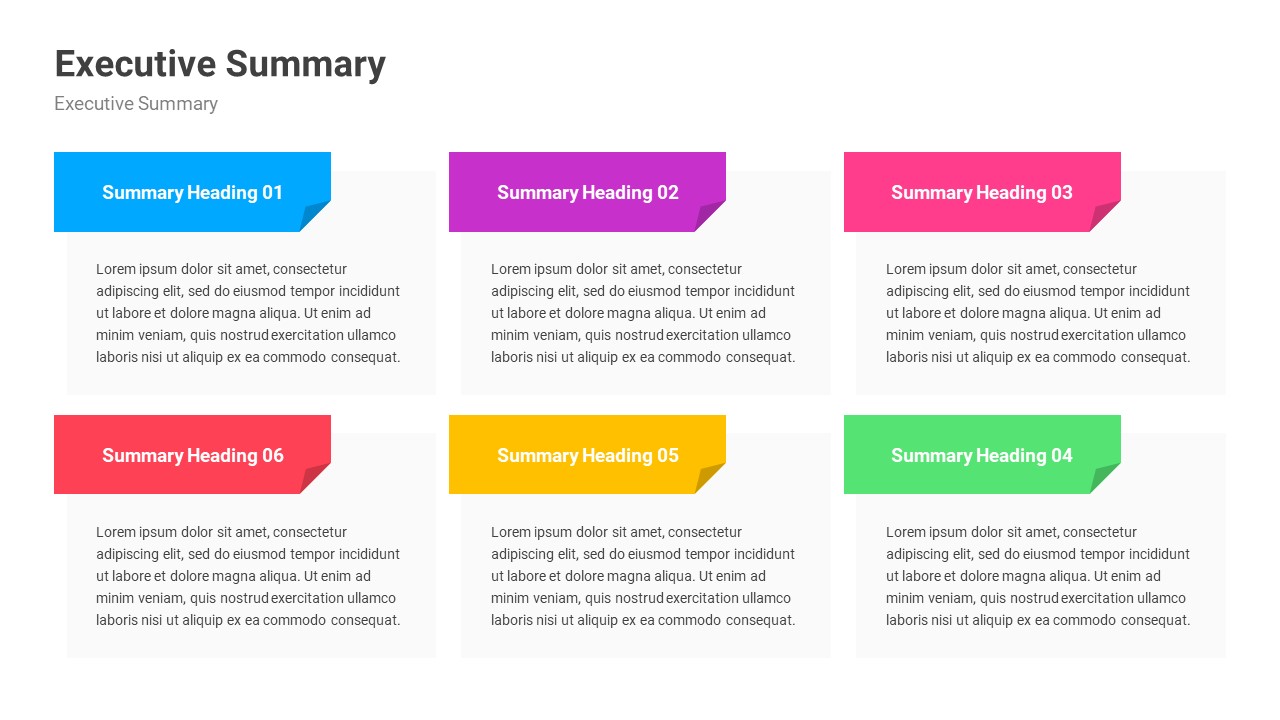 Executive Summary PowerPoint Presentation Template Designs ...