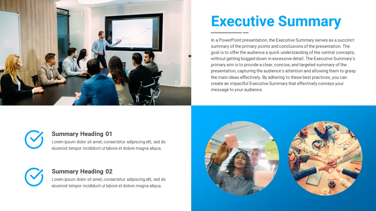 Executive Summary PowerPoint Presentation Template Designs ...