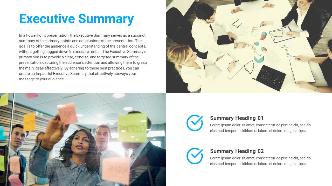 Executive Summary PowerPoint Presentation Template Designs ...