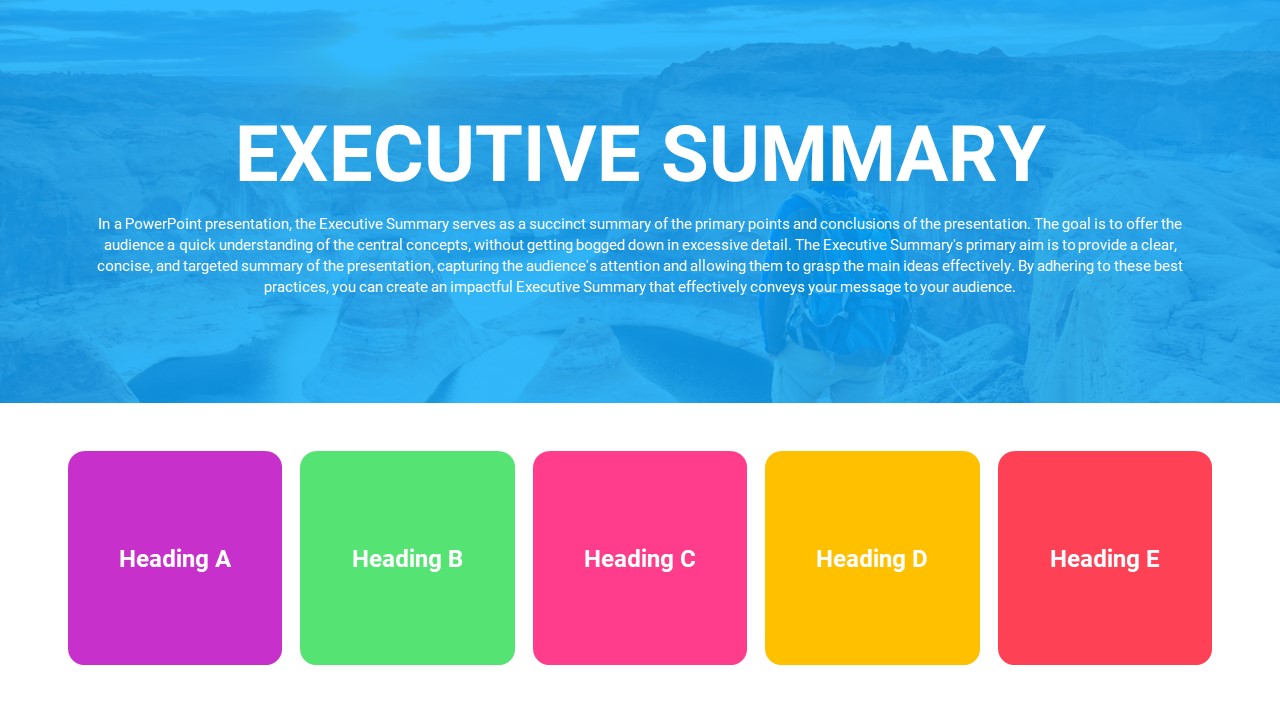 Executive Summary PowerPoint Presentation Template Designs ...