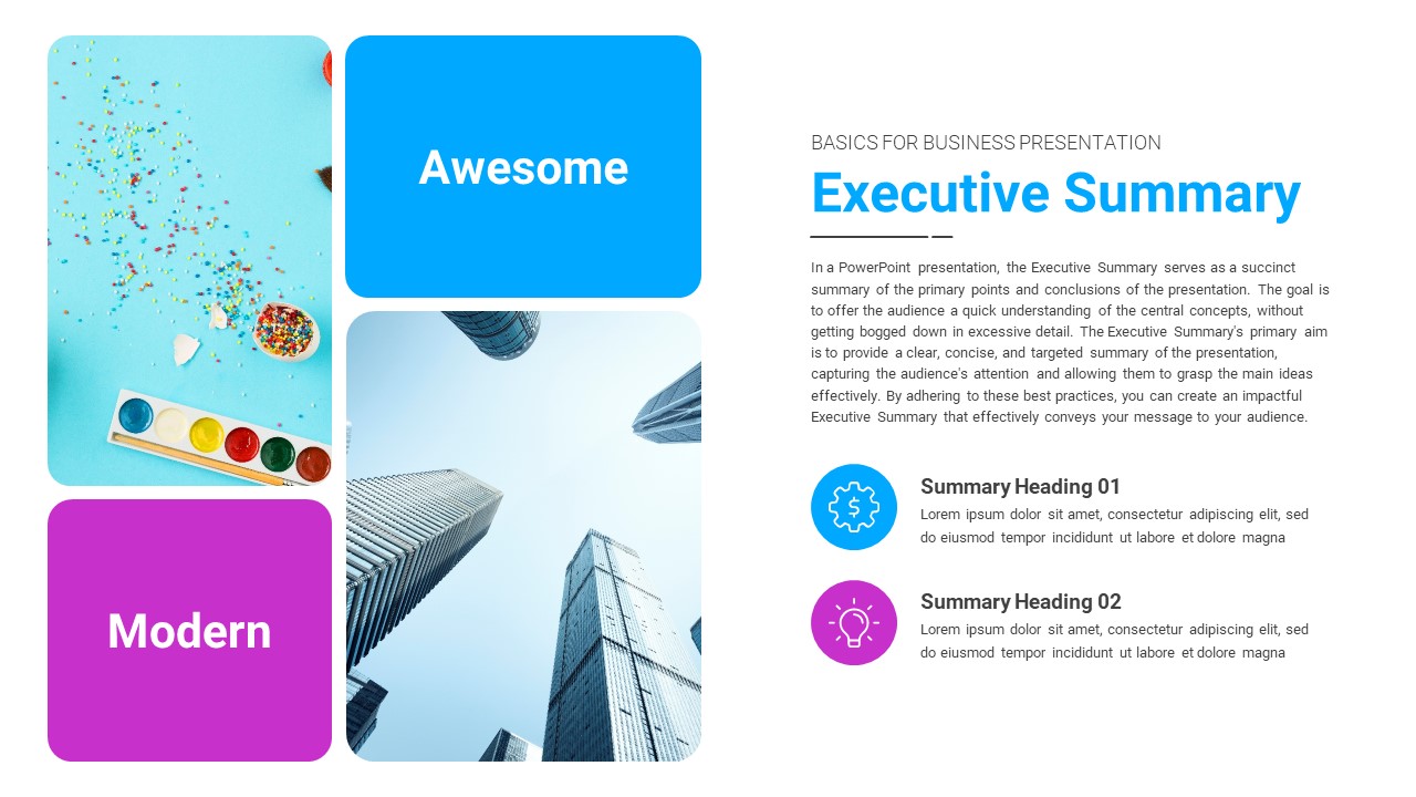 Executive Summary PowerPoint Presentation Template Designs ...