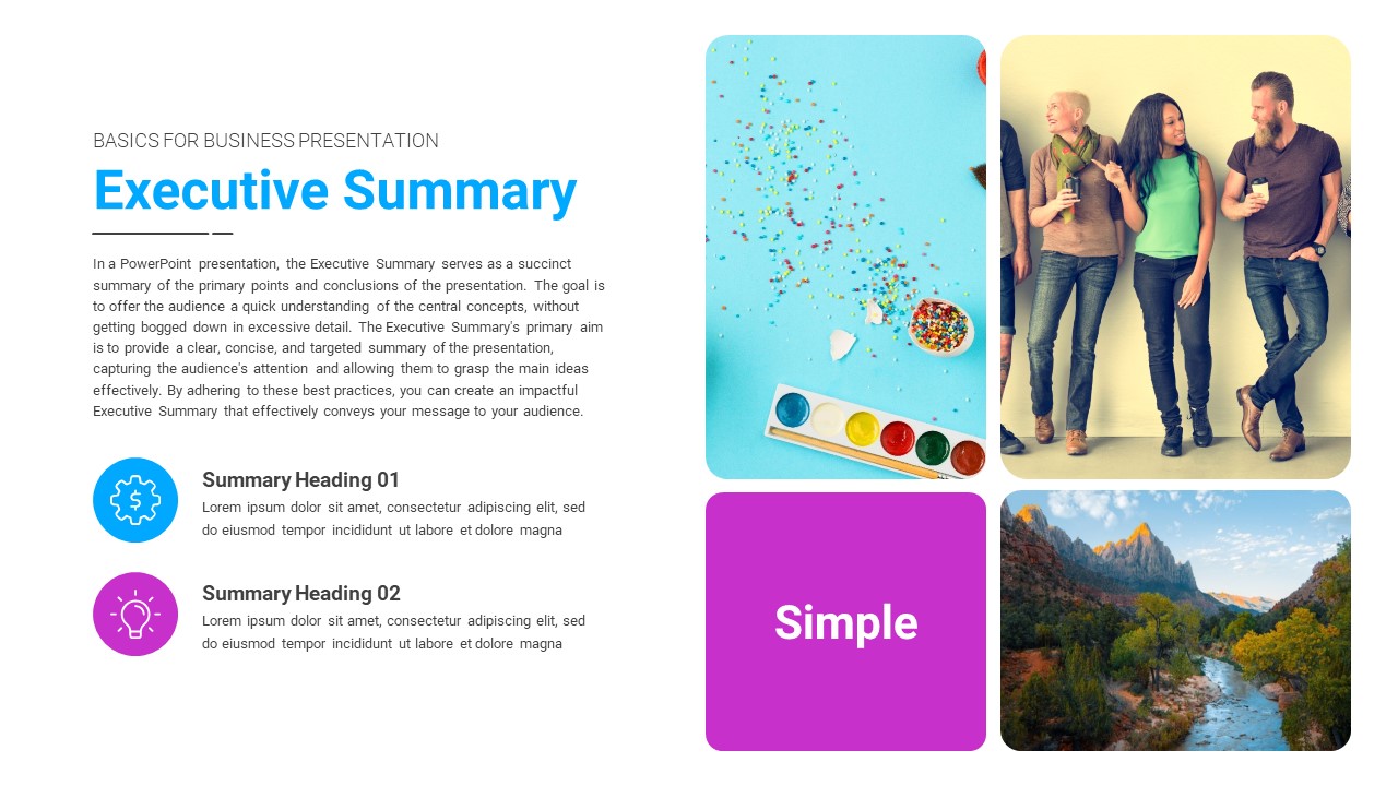 Executive Summary PowerPoint Presentation Template Designs ...