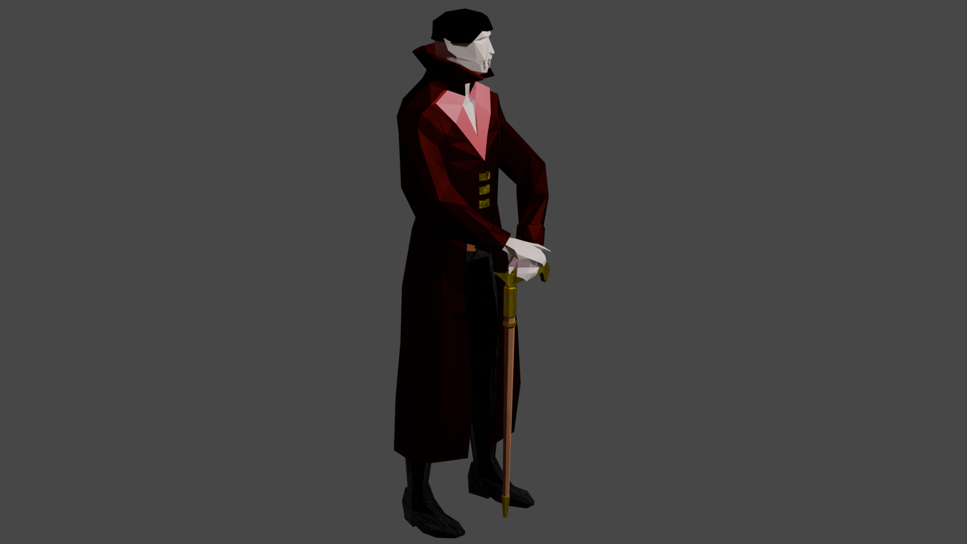 Dracula Vampire Undead Lowpoly Gameready Rigged by Atlant3D | 3DOcean