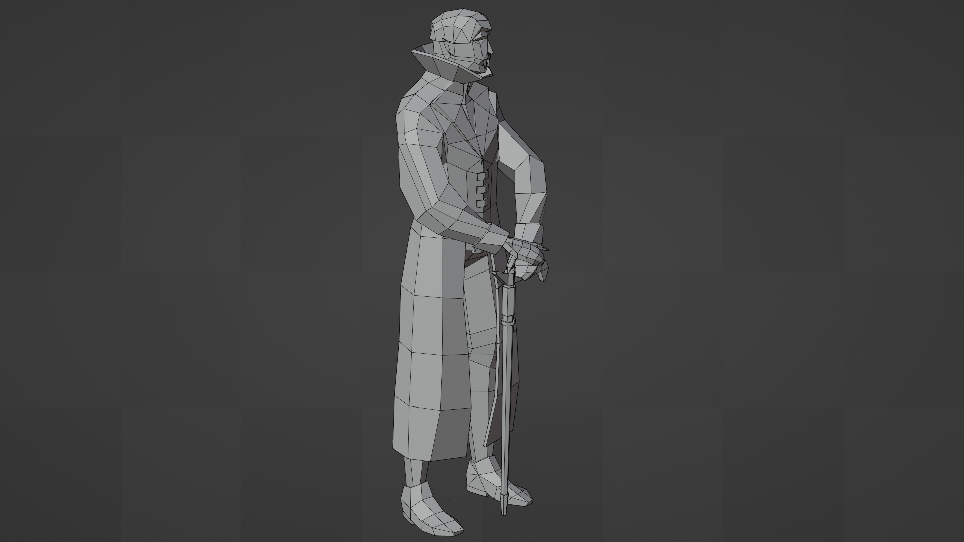 Dracula Vampire Undead Lowpoly Gameready Rigged by Atlant3D | 3DOcean