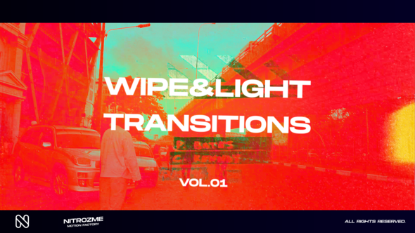 Wipe and Light Transitions Vol. 01, After Effects Project Files | VideoHive