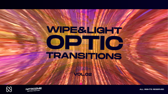 Wipe and Light Optic Transitions Vol. 02, After Effects Project Files