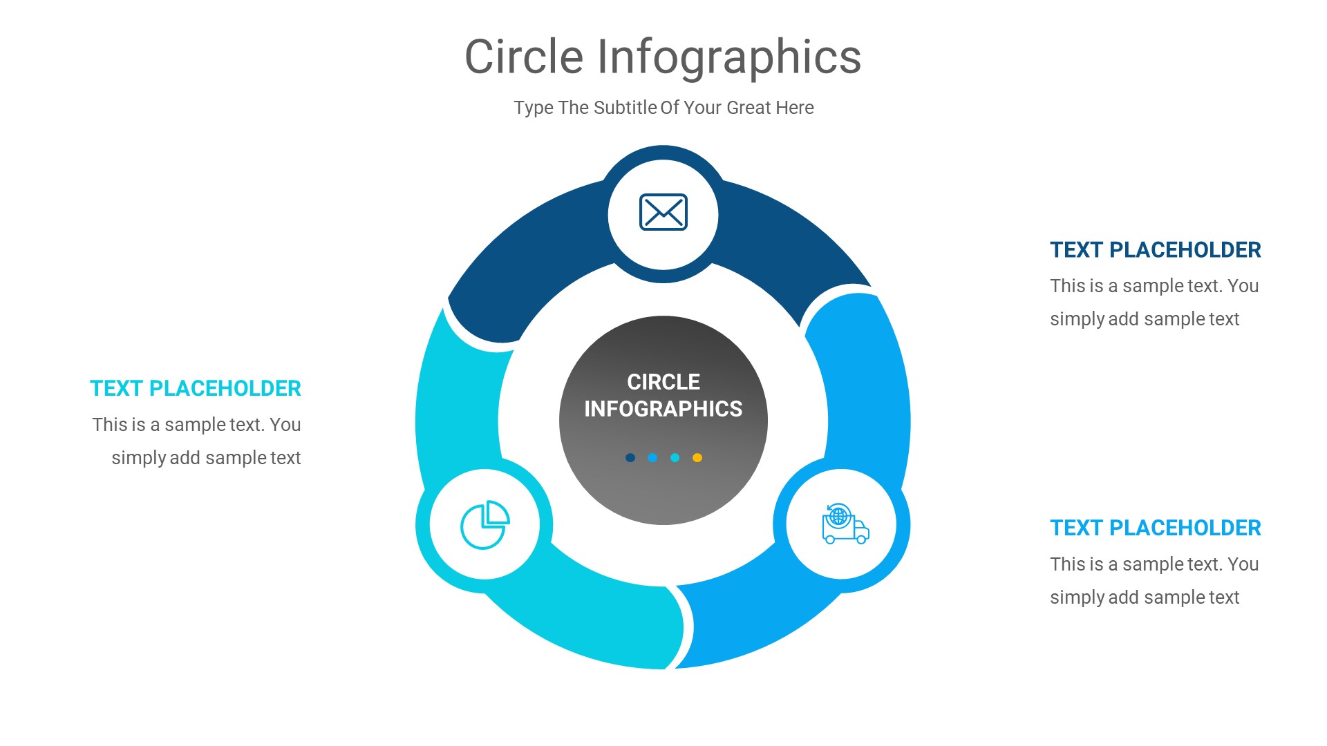 Circle Infographics PowerPoint Presentation, Presentation Templates