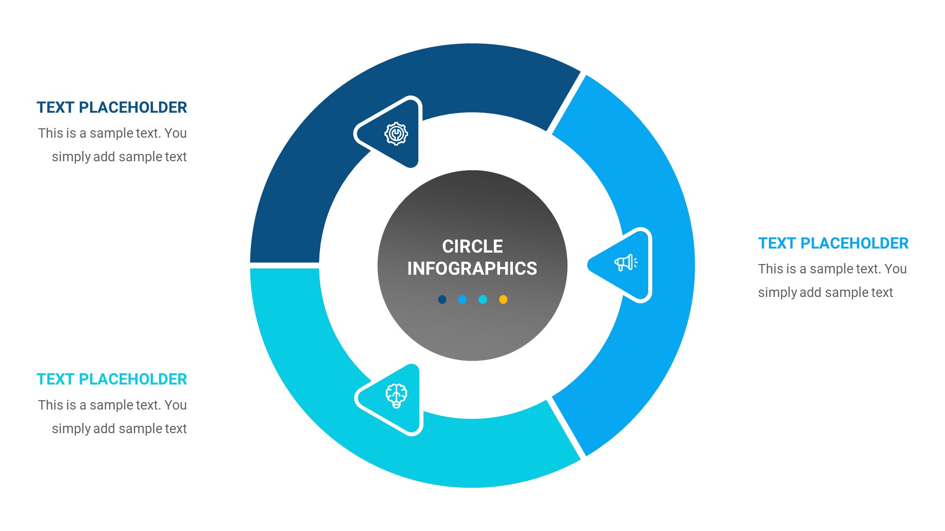 Circle Infographics PowerPoint Presentation, Presentation Templates