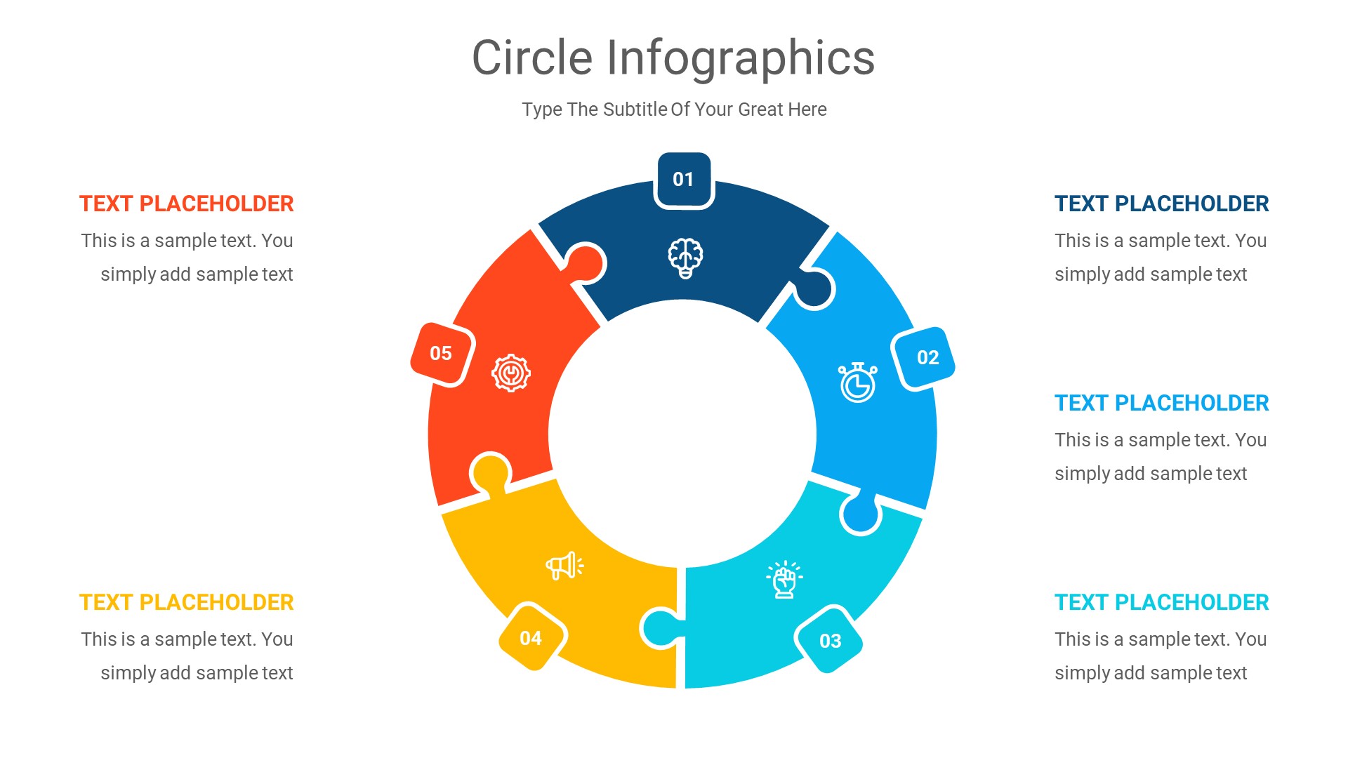 Circle Infographics PowerPoint Presentation, Presentation Templates