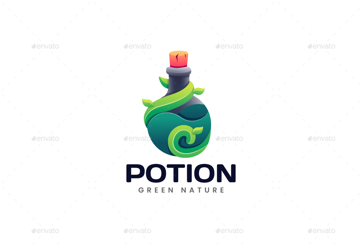 Green Potion Gradient Logo Template, Logo Templates | GraphicRiver