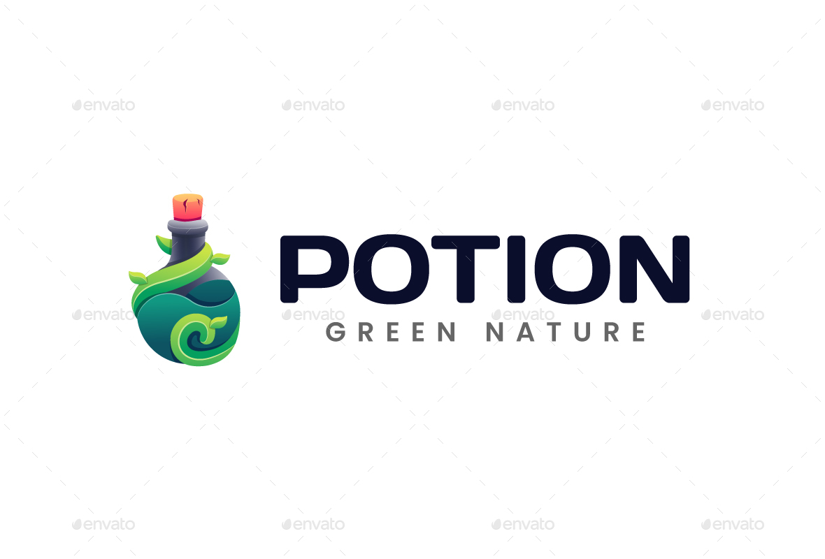 Green Potion Gradient Logo Template, Logo Templates | GraphicRiver