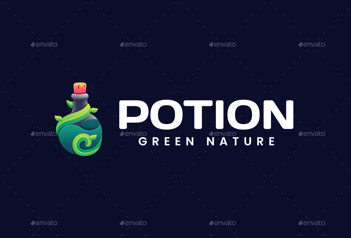 Green Potion Gradient Logo Template, Logo Templates | GraphicRiver