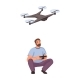 Male Character Controlling Uav Drone, Vectors | GraphicRiver
