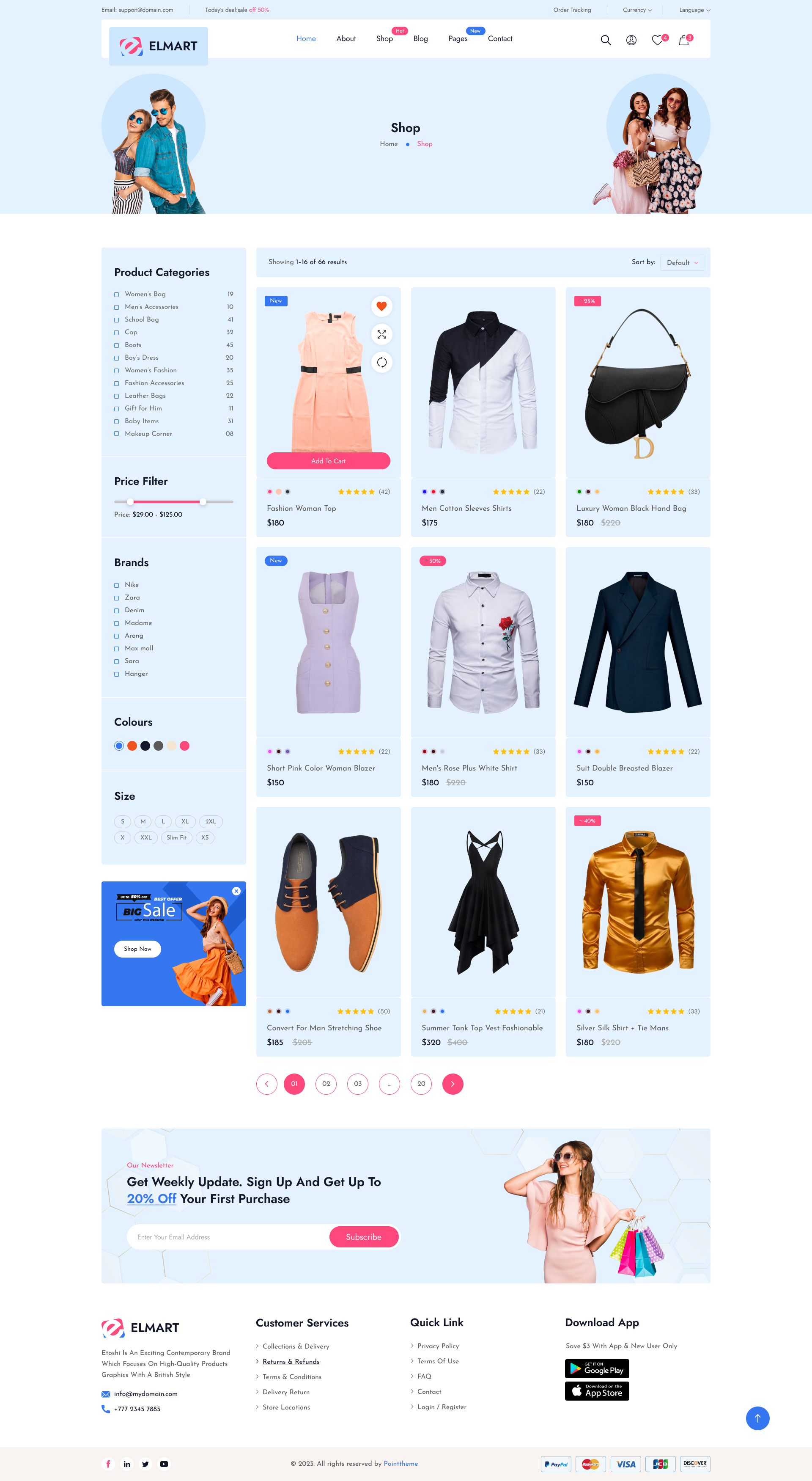 Elmart - Fashion eCommerce Figma Template by PointTheme | ThemeForest