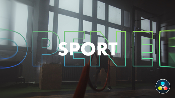 Dynamic Sport Opener, DaVinci Resolve Templates | VideoHive