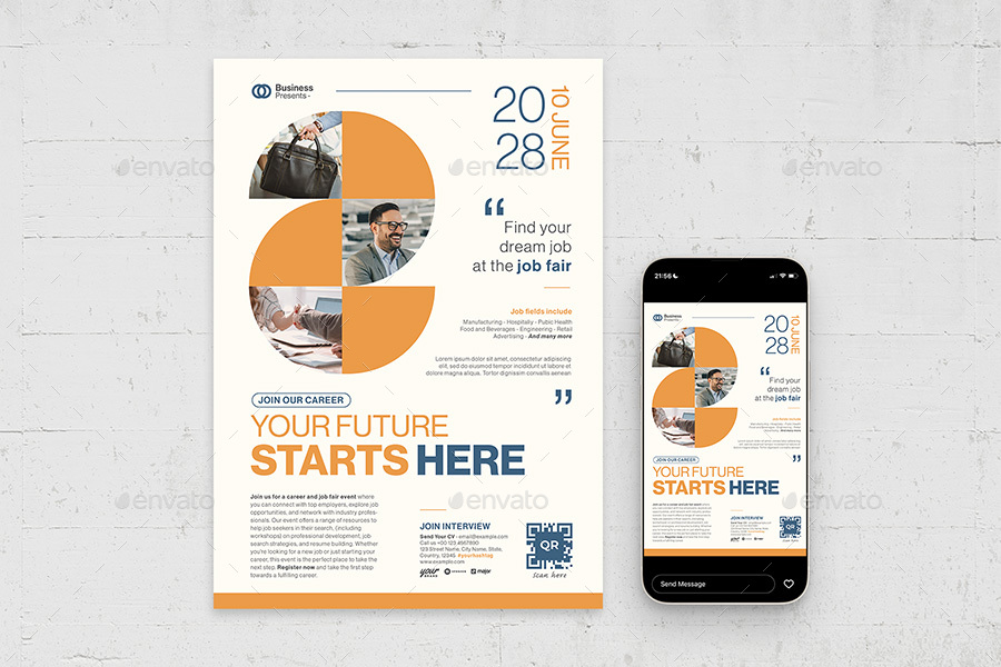 Business Event Flyer Template, Print Templates | GraphicRiver
