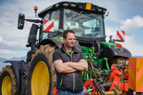 The hardworking men on the farm are proud of their farming machinery ...
