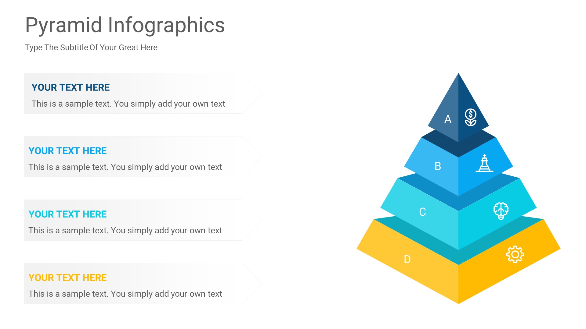 Pyramid Infographics PowerPoint Template diagrams, Presentation Templates