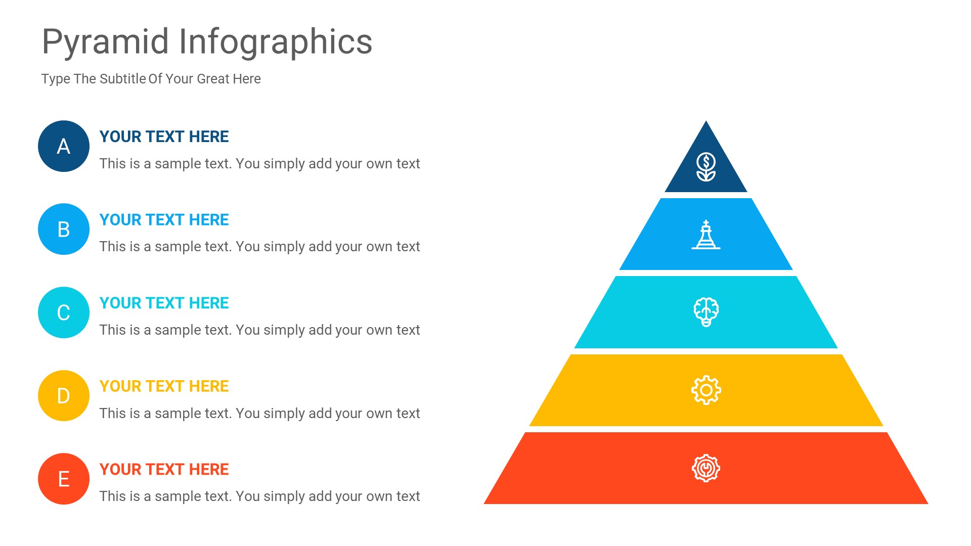 Pyramid Infographics PowerPoint Template diagrams, Presentation Templates