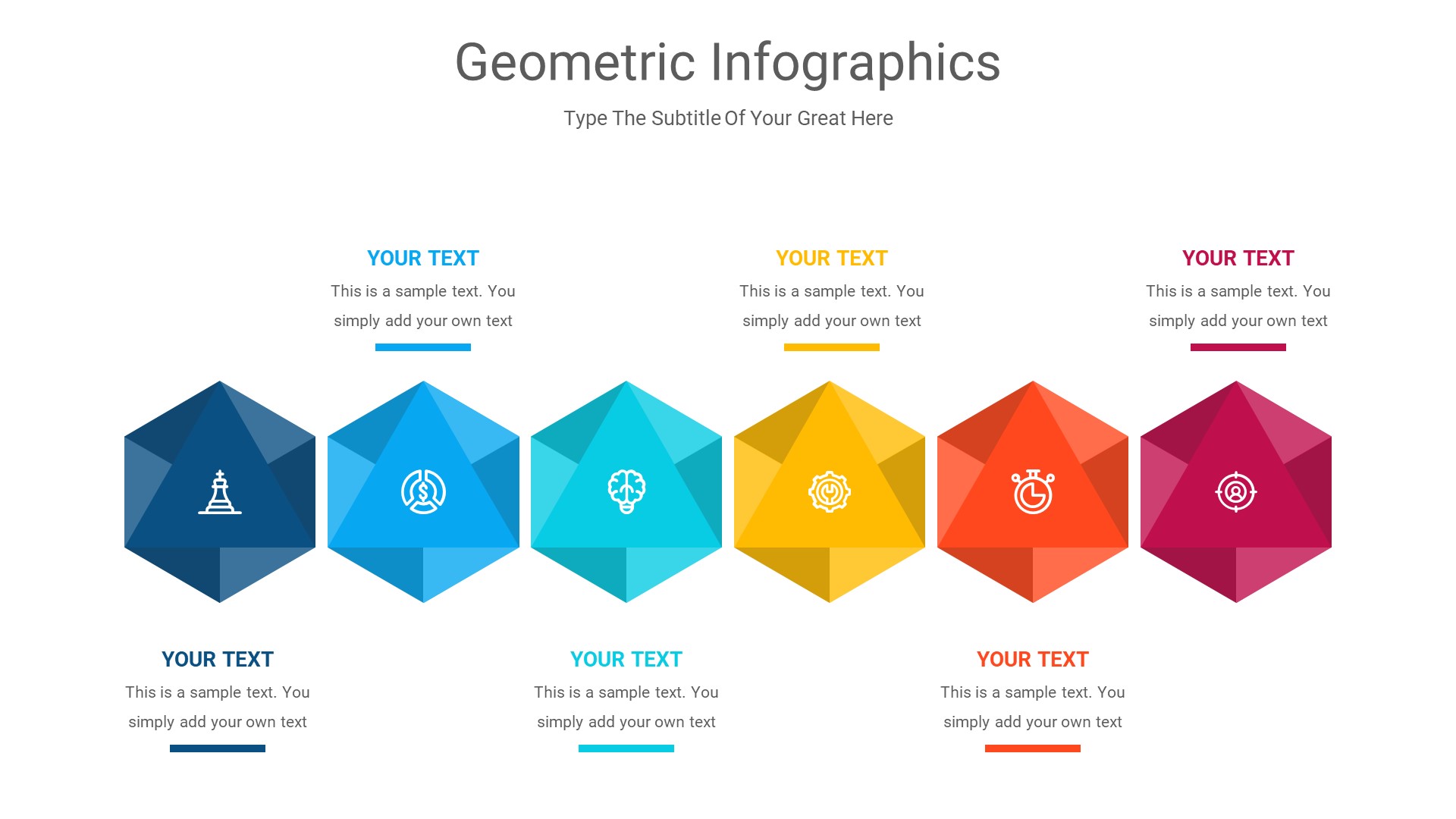 Geometric Infographics PowerPoint Template diagrams, Presentation Templates