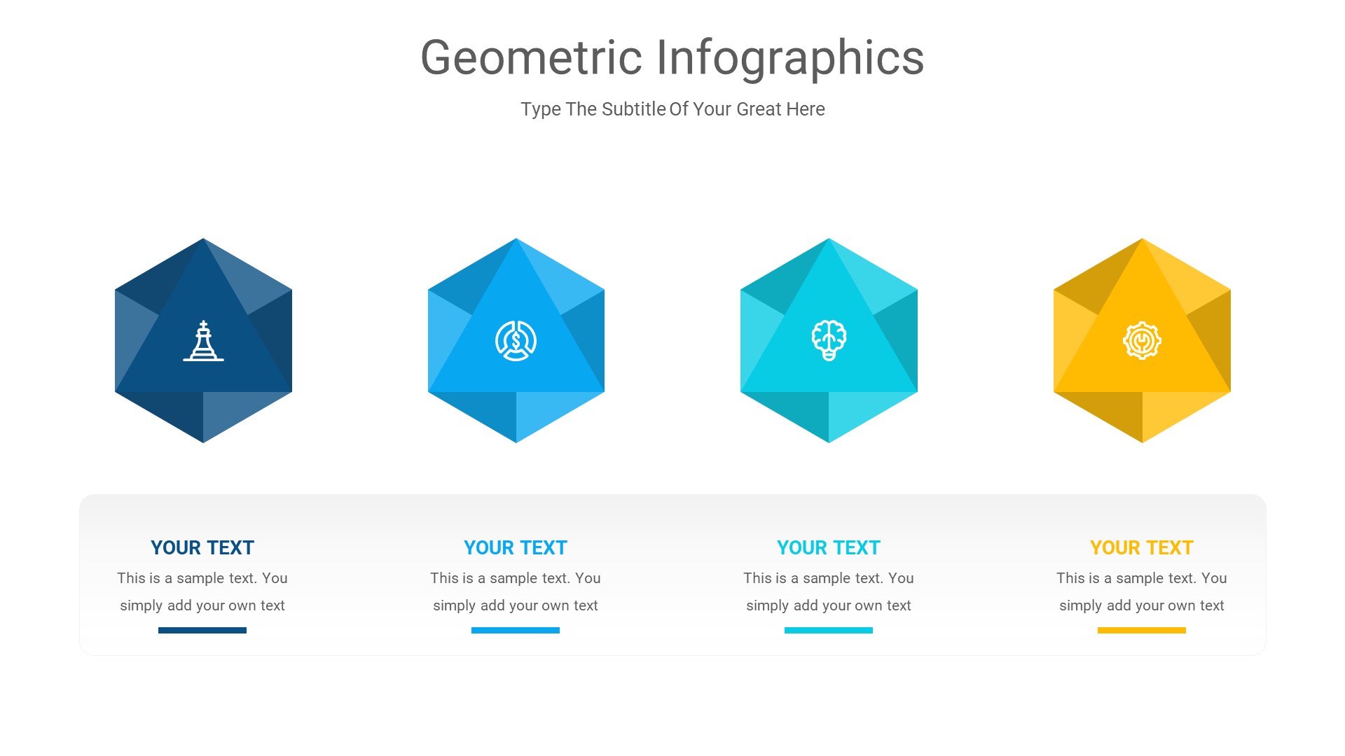 Geometric Infographics PowerPoint Template diagrams, Presentation Templates