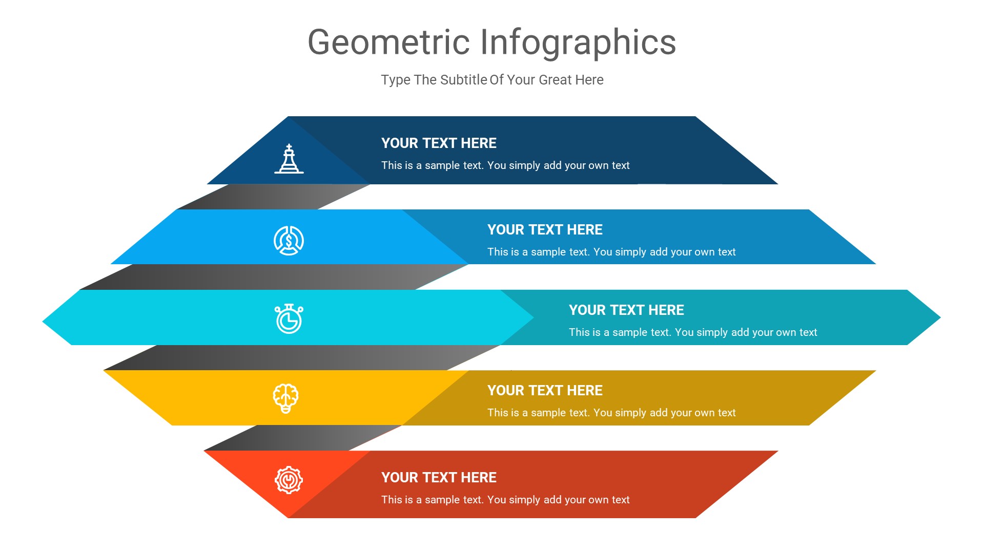 Geometric Infographics PowerPoint Template diagrams, Presentation Templates